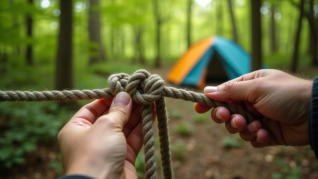 How To Tie A Tent Knot