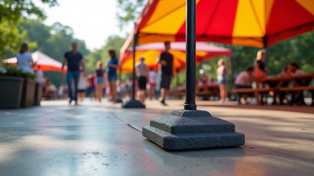 How To Hold Down A Canopy Tent On Concrete